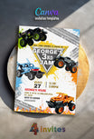 Monster Jam customizable invite template boy | instant download | Share ...