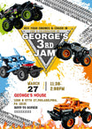 Monster Jam customizable invite template boy | instant download | Share ...