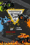 Monster Jam customizable invite template boy | instant download | Share ...